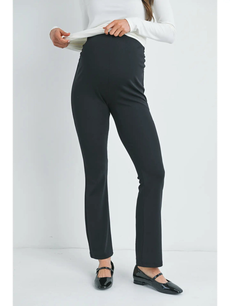 High Rise Flare Maternity Knit Pants – Pickles & Littles Maternity Boutique